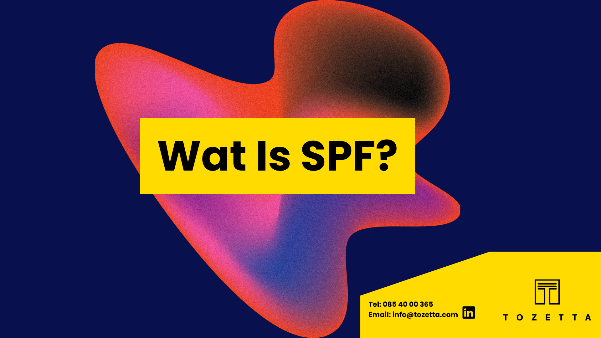 Wat is SPF? - Tozetta